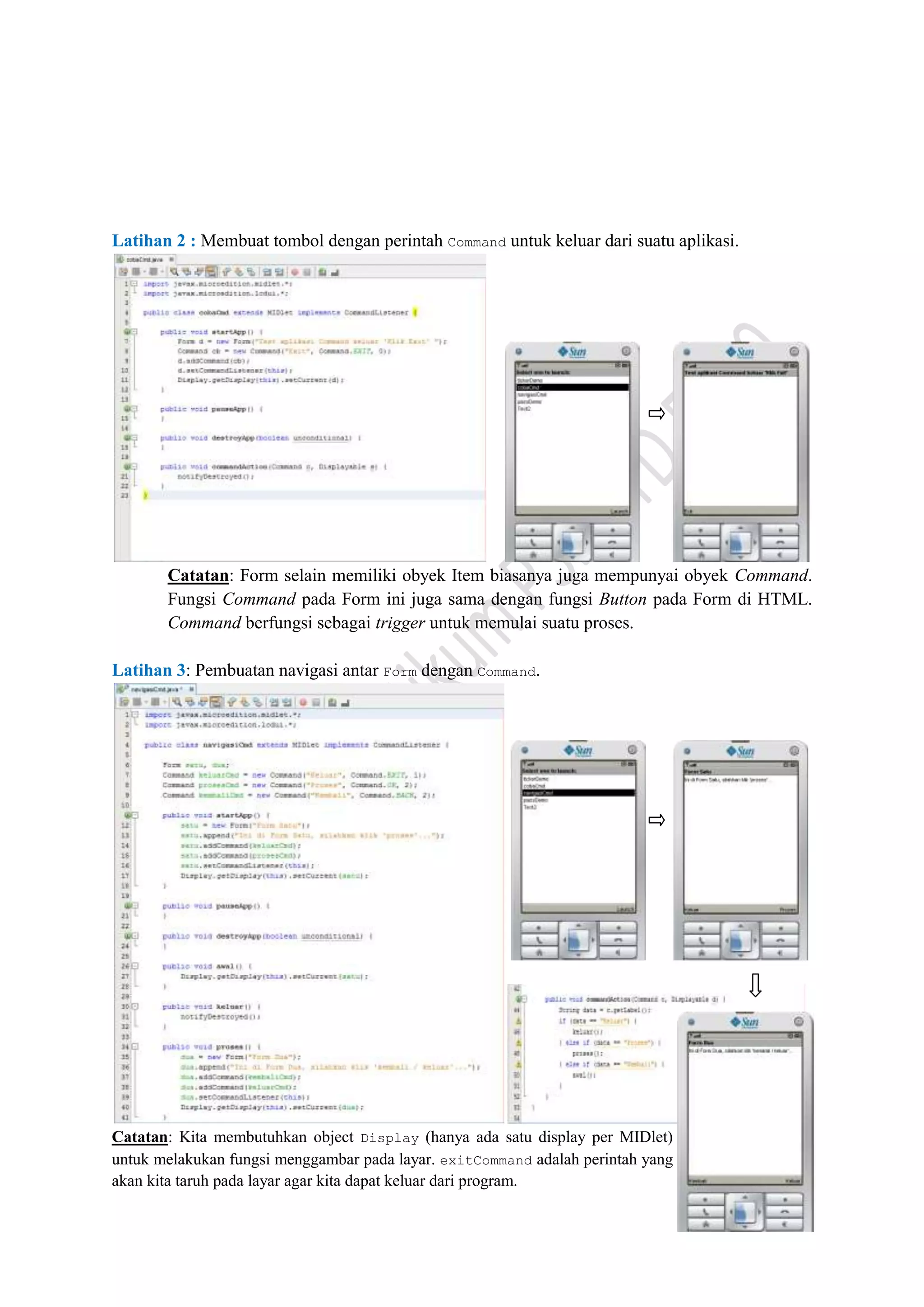 Modul psb 2 j2me | PDF