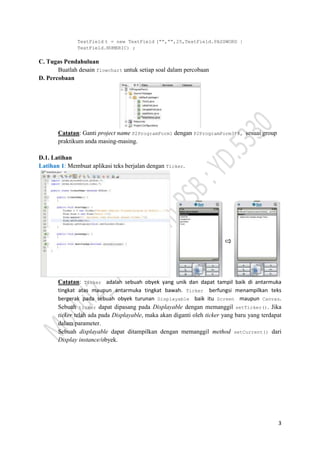 Modul psb 2 j2me | PDF
