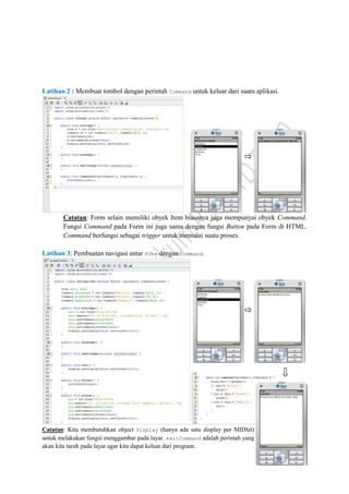 Modul psb 2 j2me | PDF