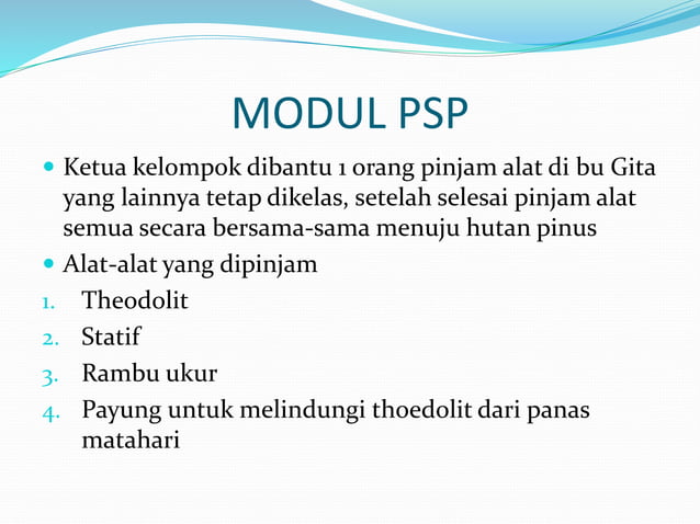 Modul psp | PPT