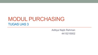 Modul purchasing | PPTX