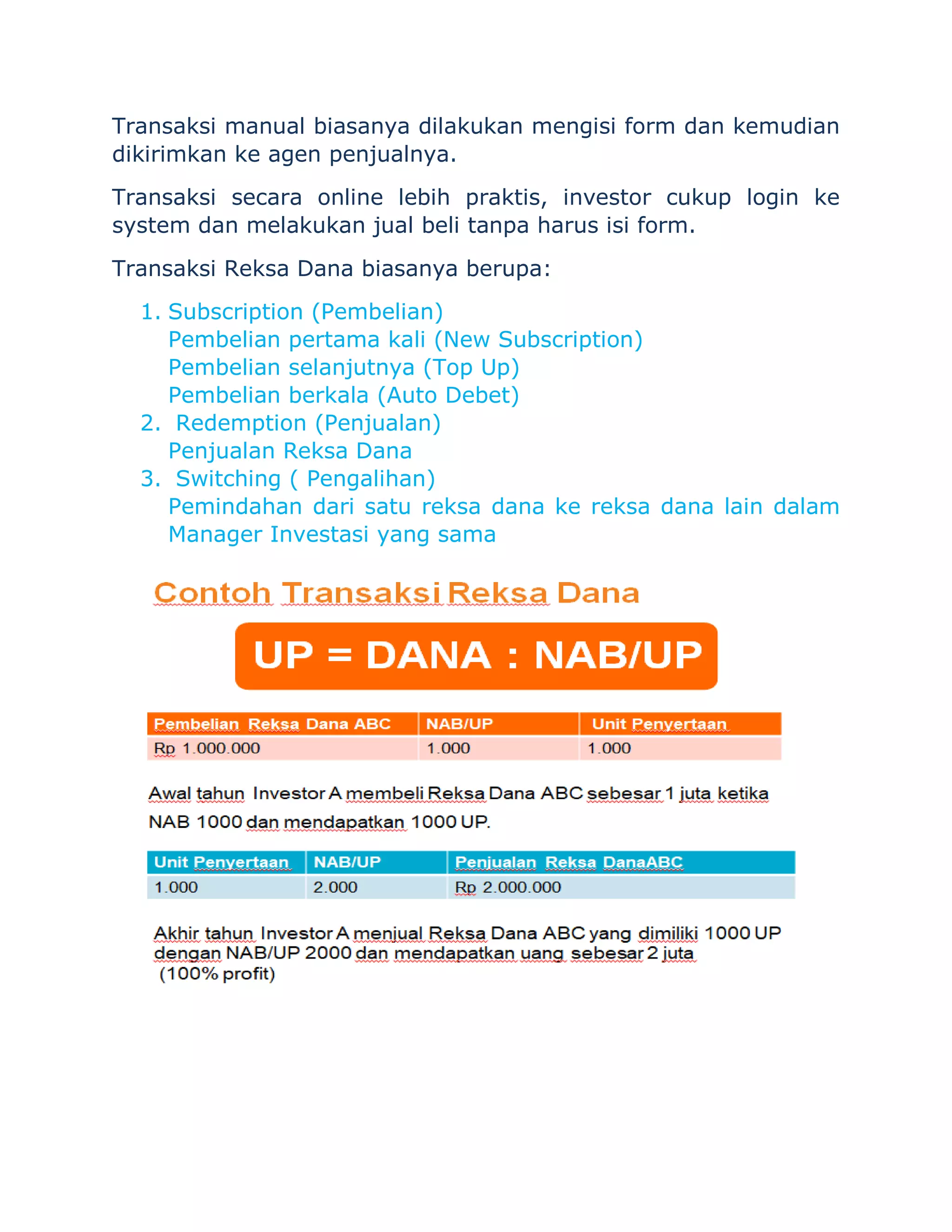 Modul Reksa Dana | PDF