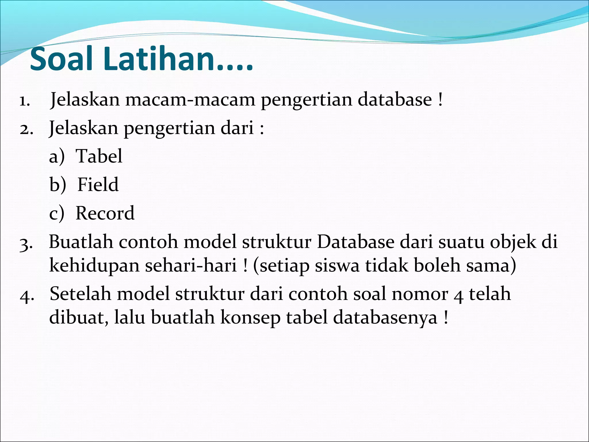 Modul basis data (database) | PPT