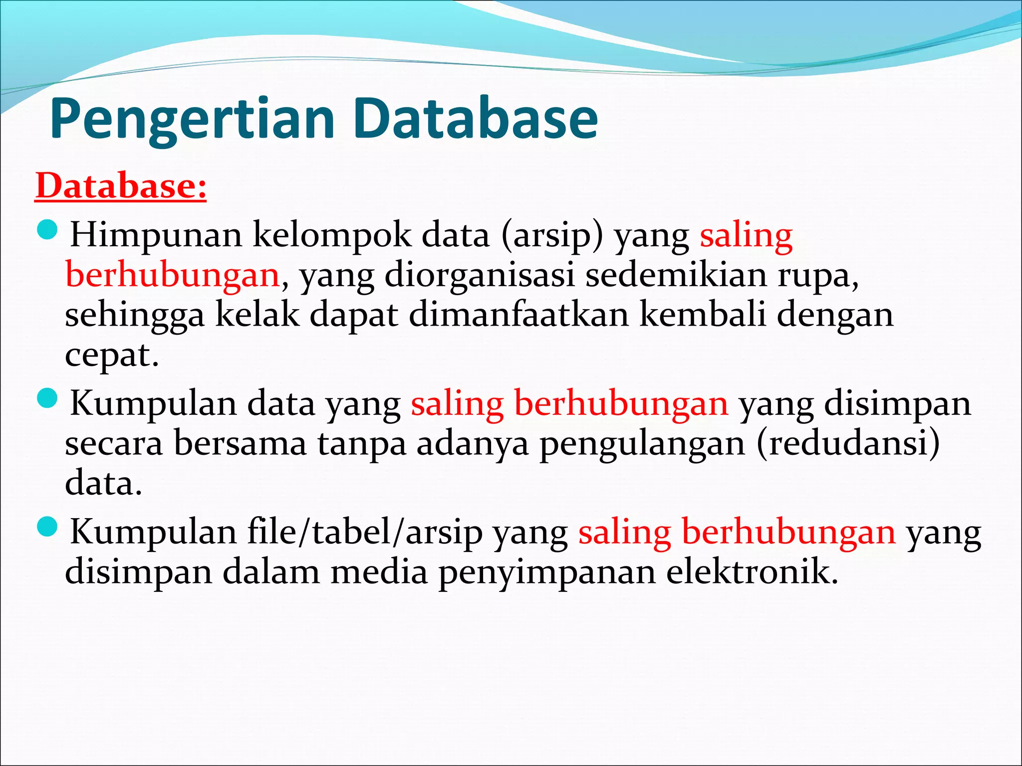 Modul basis data (database) | PPT