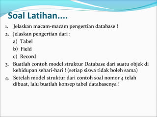 Modul basis data (database) | PPT