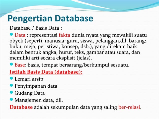 Modul basis data (database) | PPT