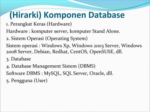 Modul basis data (database) | PPT