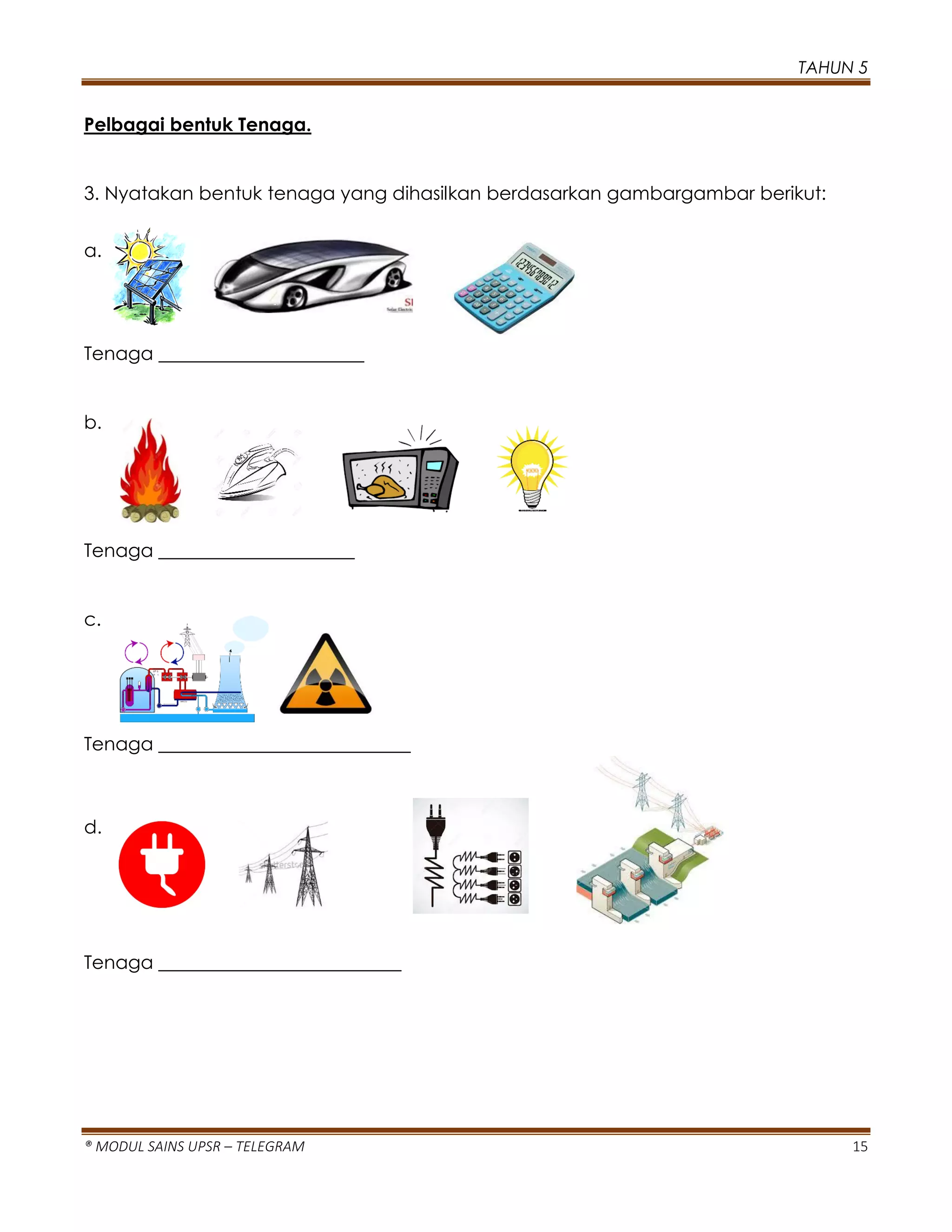 Modul sains upsr tahun 5 | PDF
