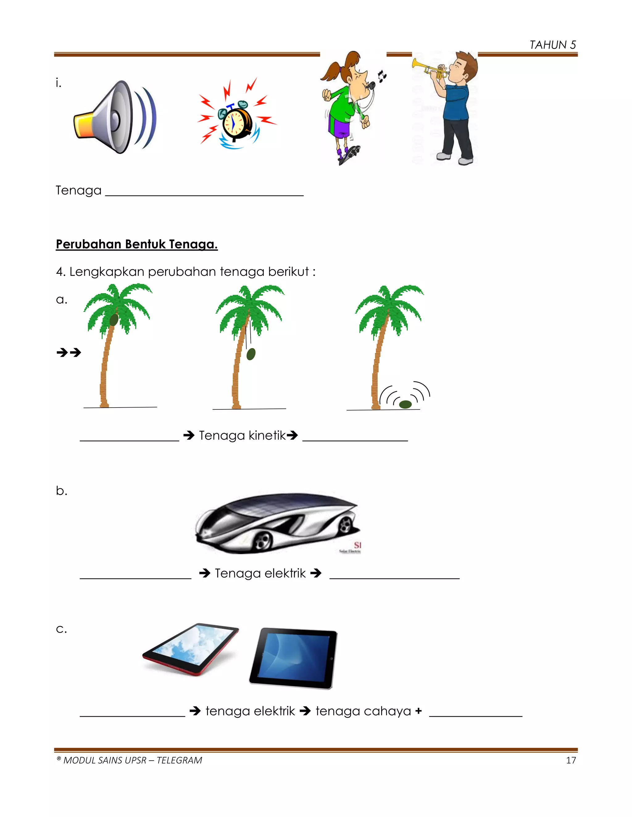 Modul sains upsr tahun 5 | PDF