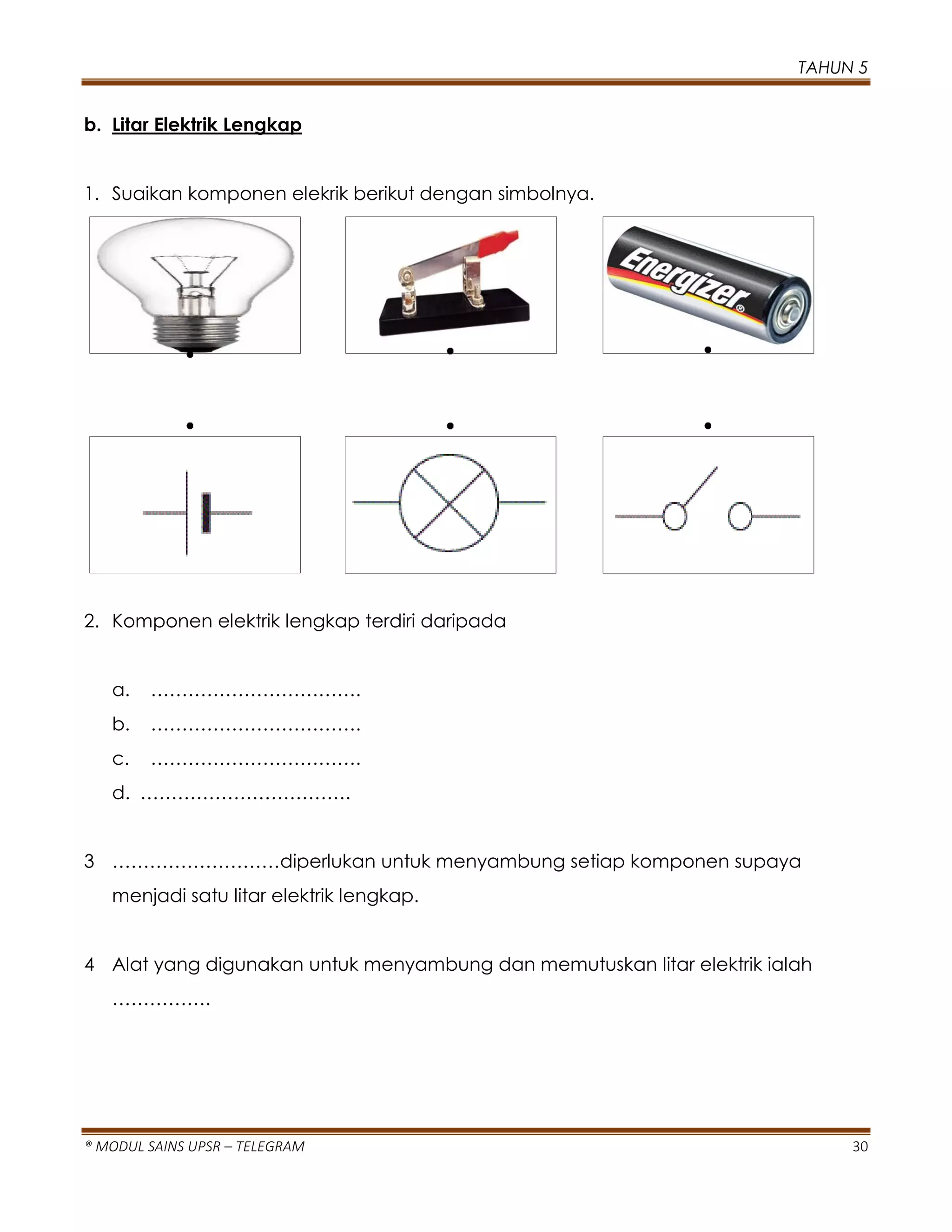 Modul sains upsr tahun 5 | PDF