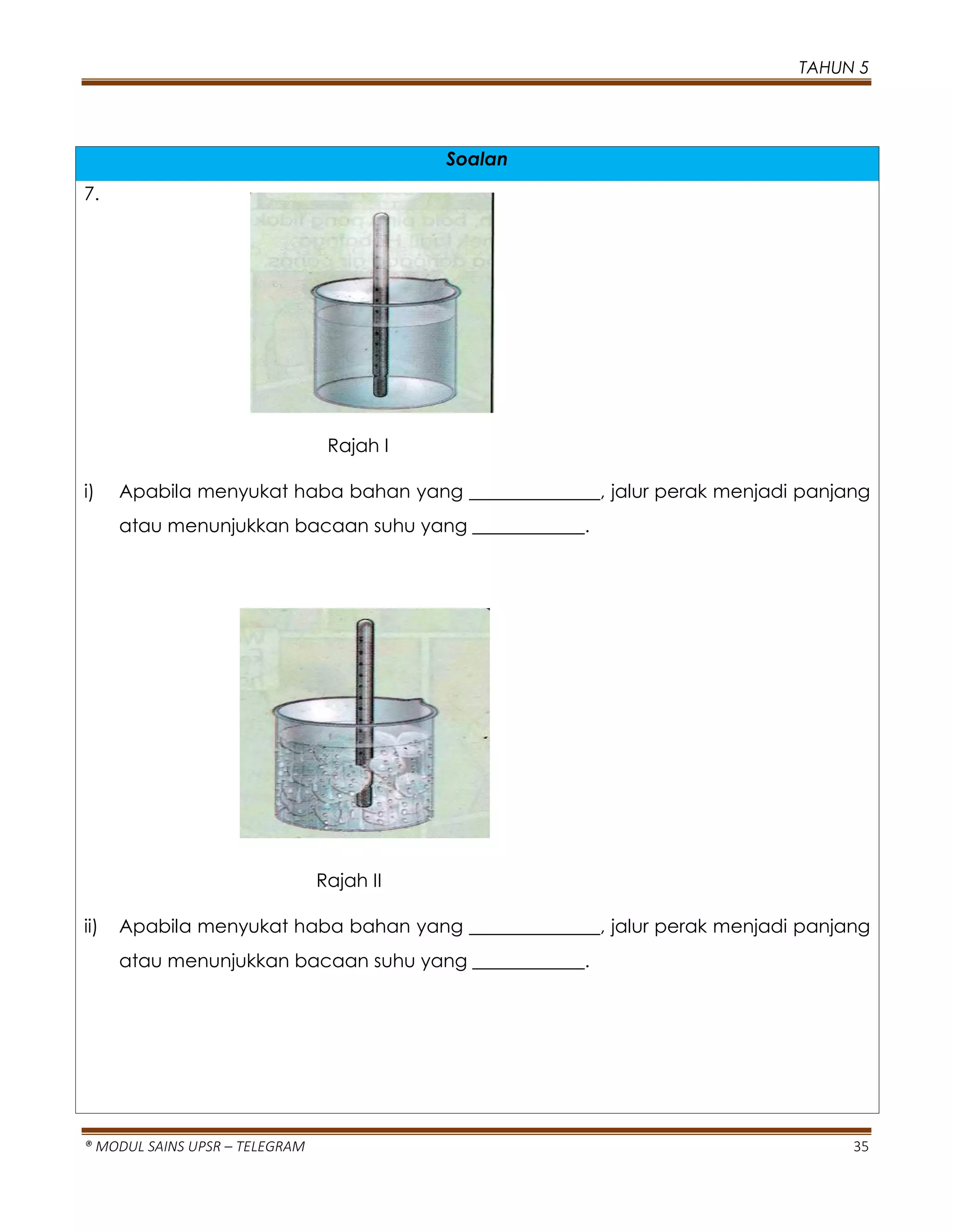 Modul sains upsr tahun 5 | PDF