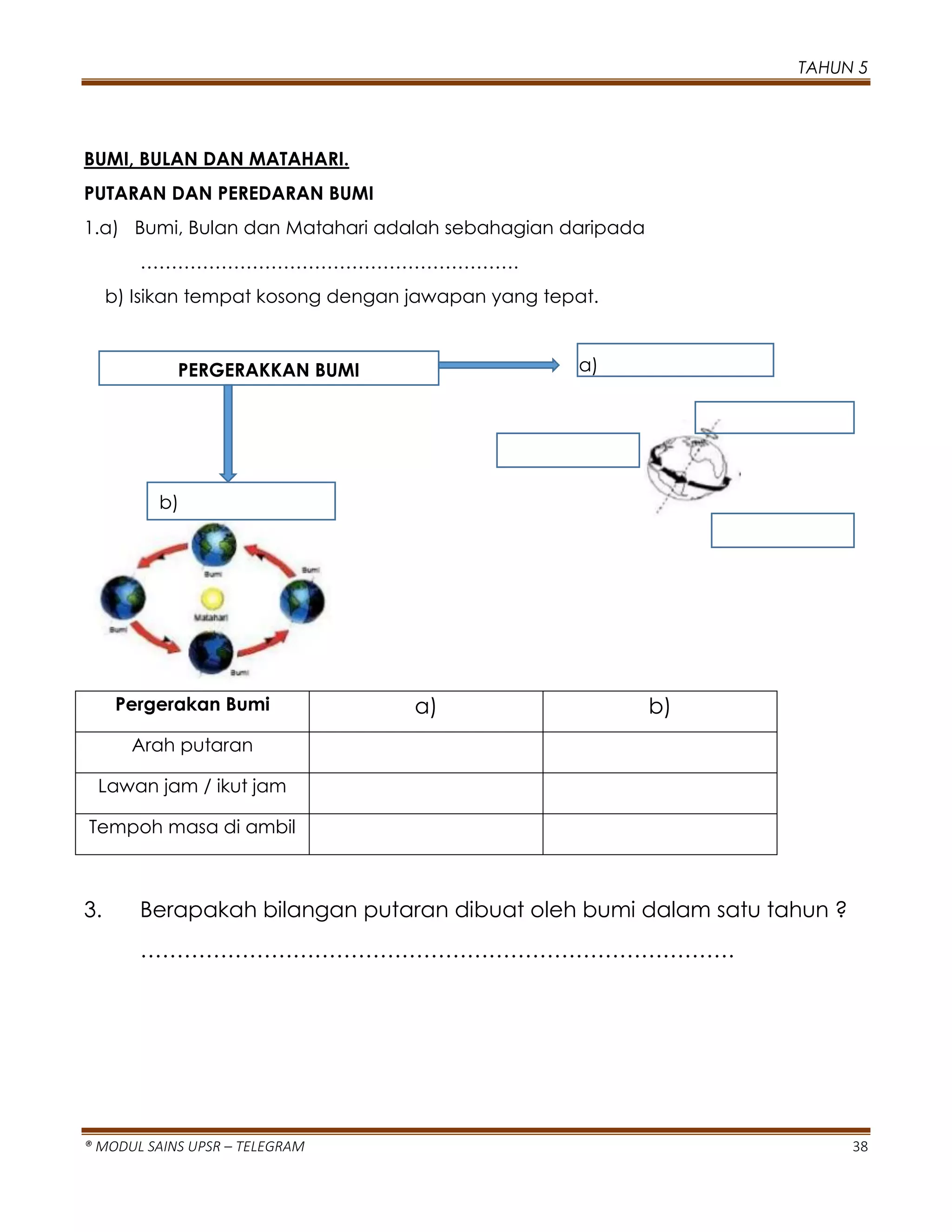 Modul sains upsr tahun 5 | PDF