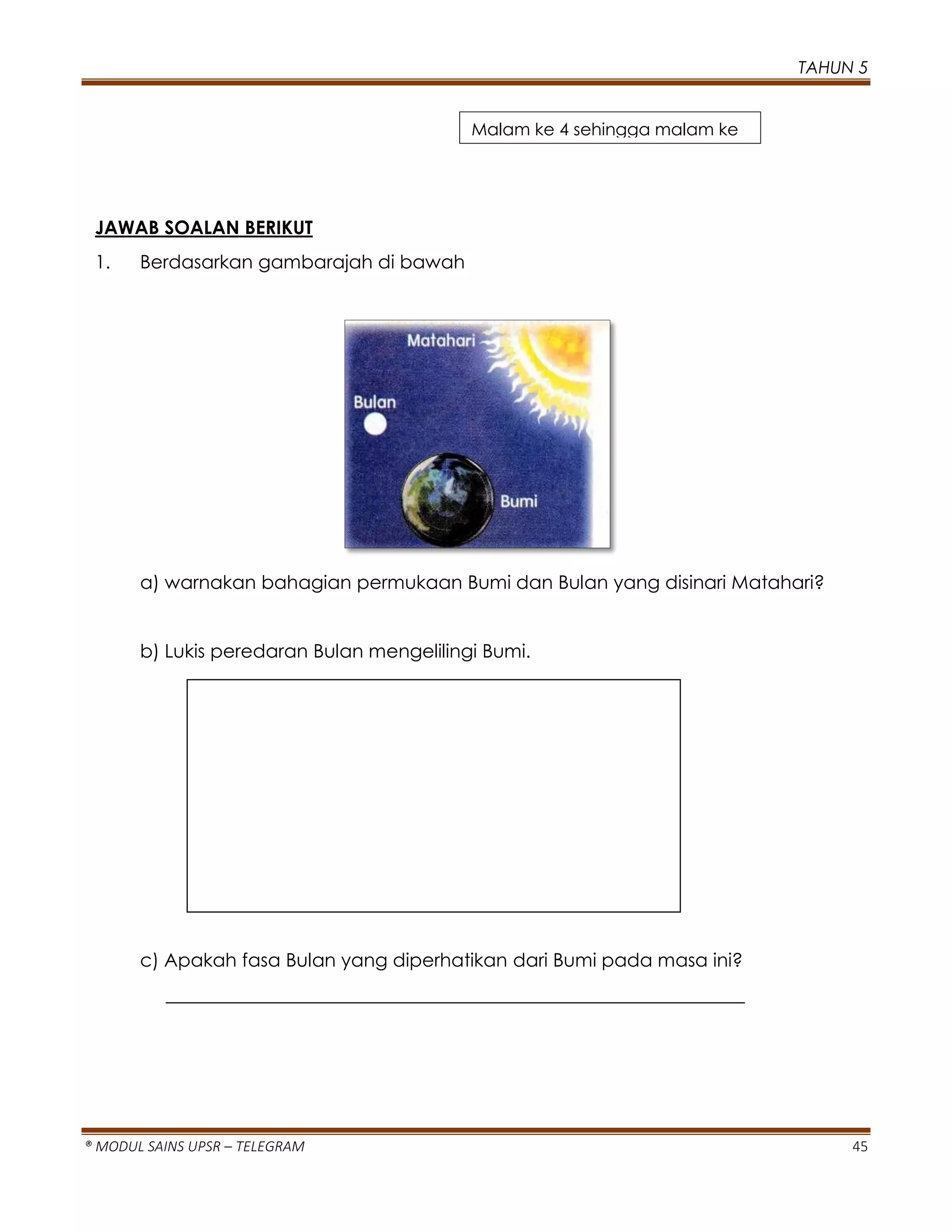 Modul sains upsr tahun 5 | PDF