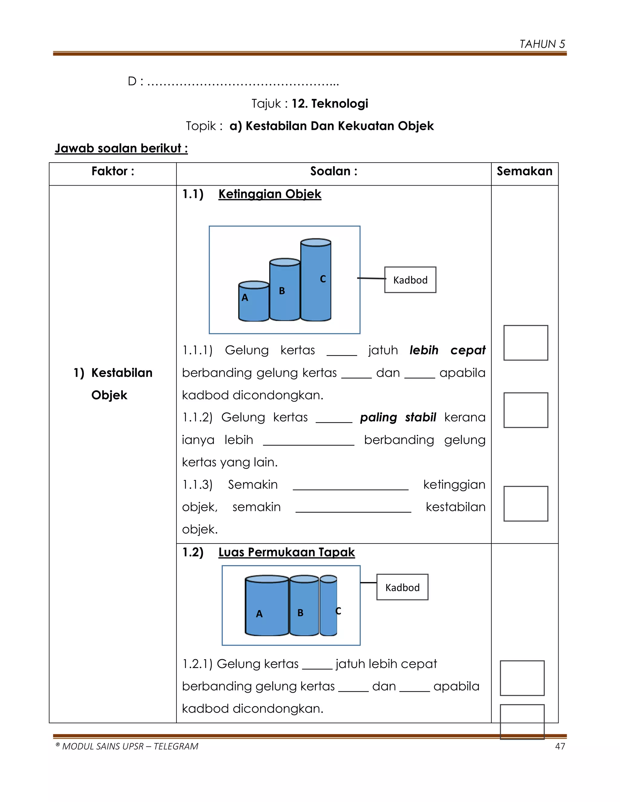 Modul sains upsr tahun 5 | PDF