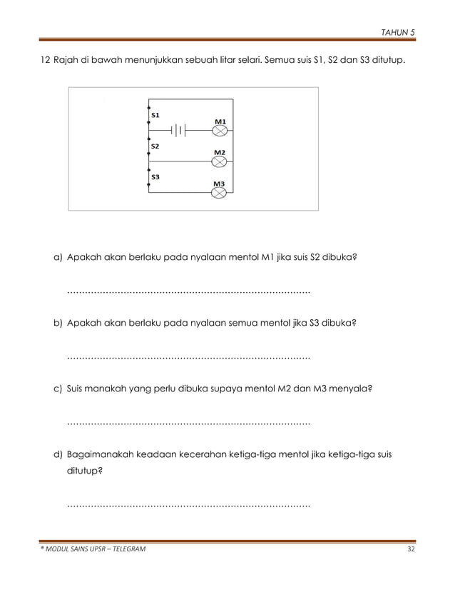 Modul sains upsr tahun 5 | PDF