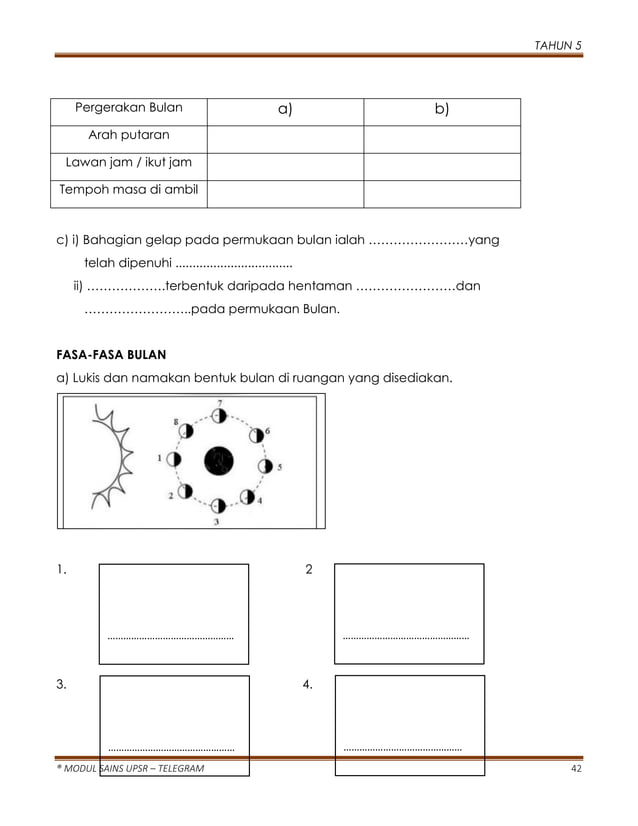 Modul sains upsr tahun 5 | PDF