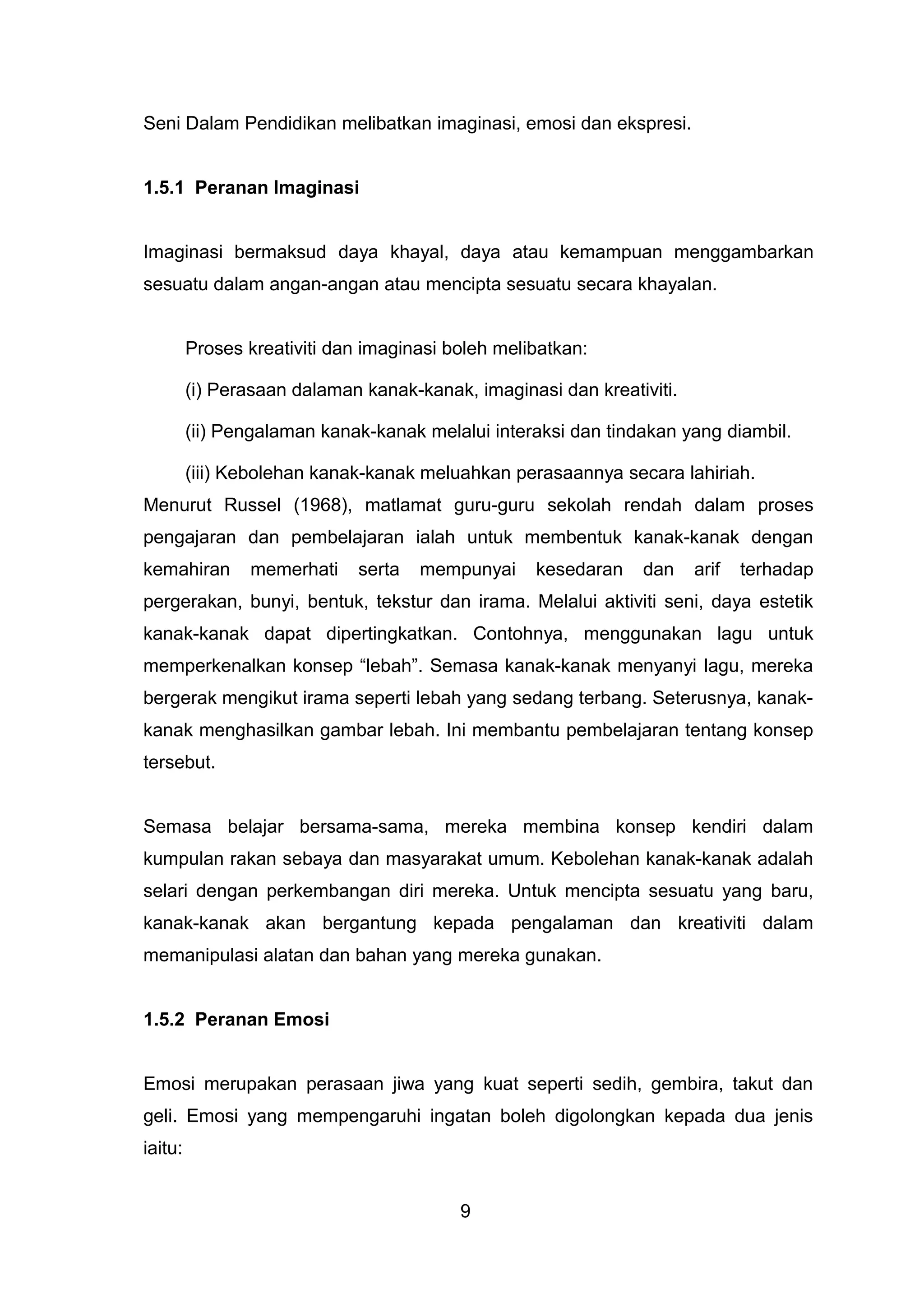 MODUL SENI DALAM PENDIDIKAN | DOC