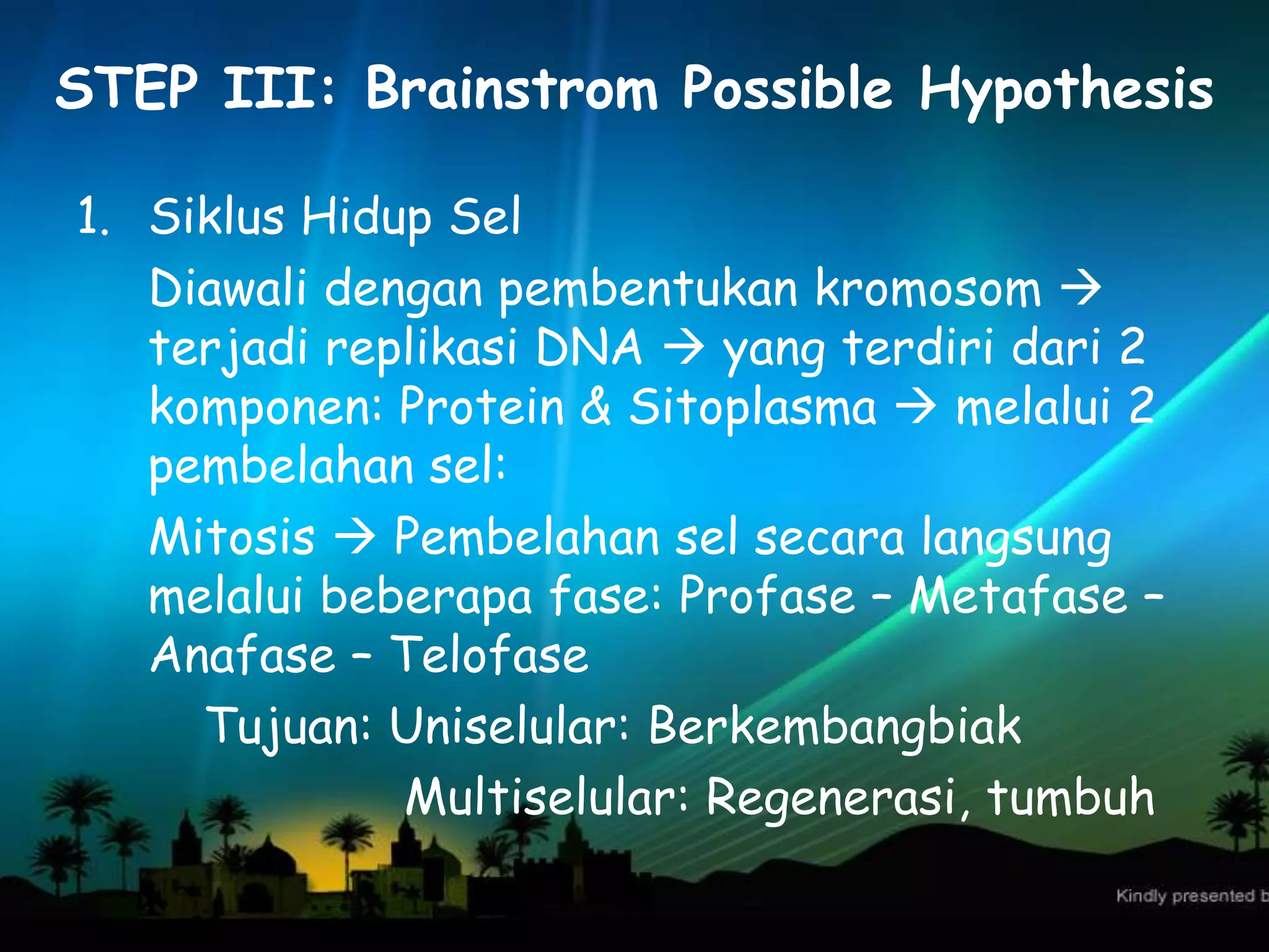 Modul sel dan genetika | PPTX