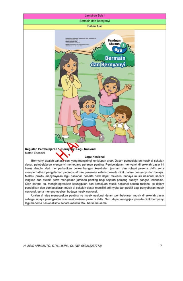 MODUL PEMBELAJARAN DEEP LEARNING SENI MUSIK KELAS 1 CP 032 REVISI 2025 KURIKULUM MERDEKA ...