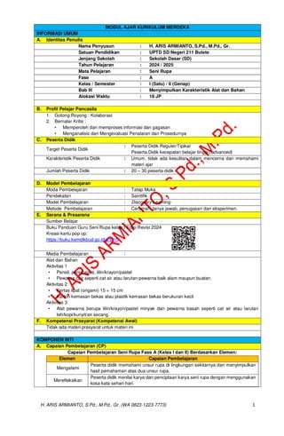 MODUL AJAR SENI RUPA KELAS 1 REVISI CP 032 KURIKULUM MERDEKA.pdf