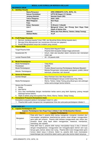 MODUL AJAR SENI RUPA KELAS 6 KURIKULUM MERDEKA.pdf