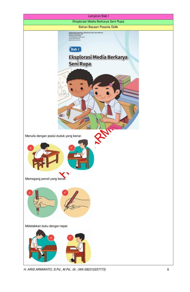 MODUL PEMBELAJARAN DEEP LEARNING SENI RUPA KELAS 1 CP 032 REVISI 2025 KURIKULUM MERDEKA SEMESTER ...