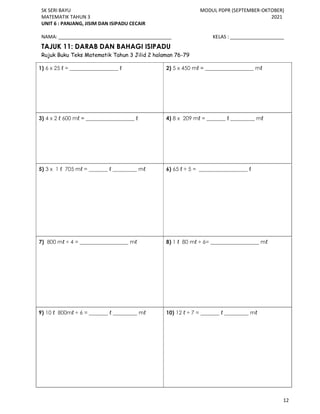 Modul sept okt tahun 3 | PDF