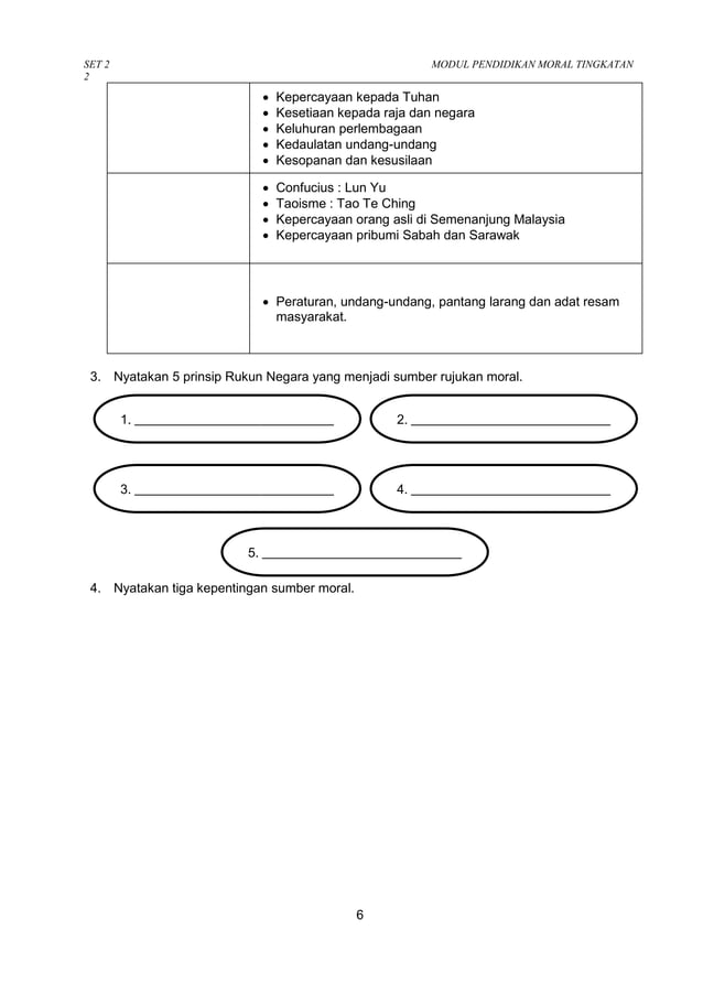 Pendidikan Moral Tingkatan 2