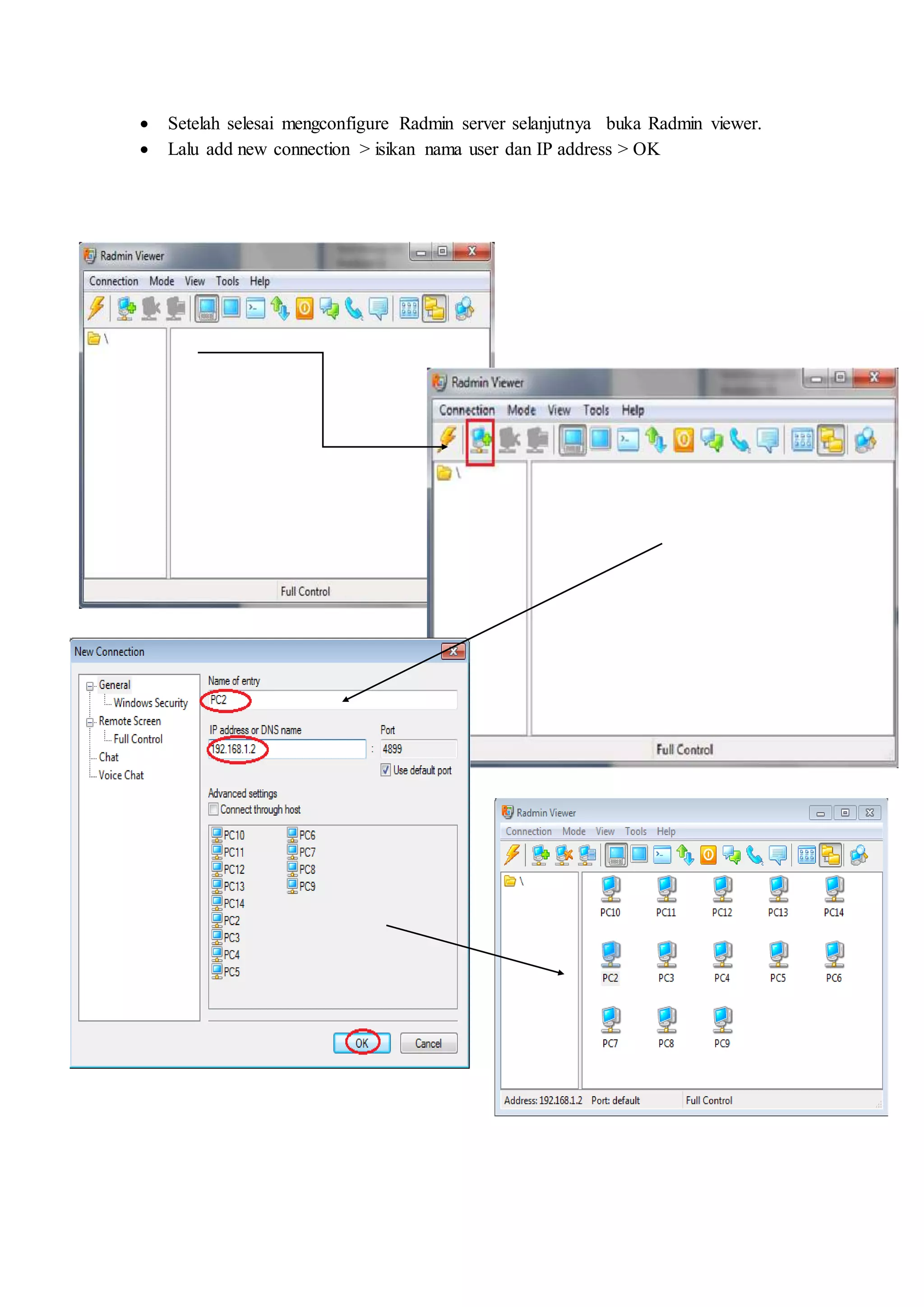 Modul setting radmin | DOCX