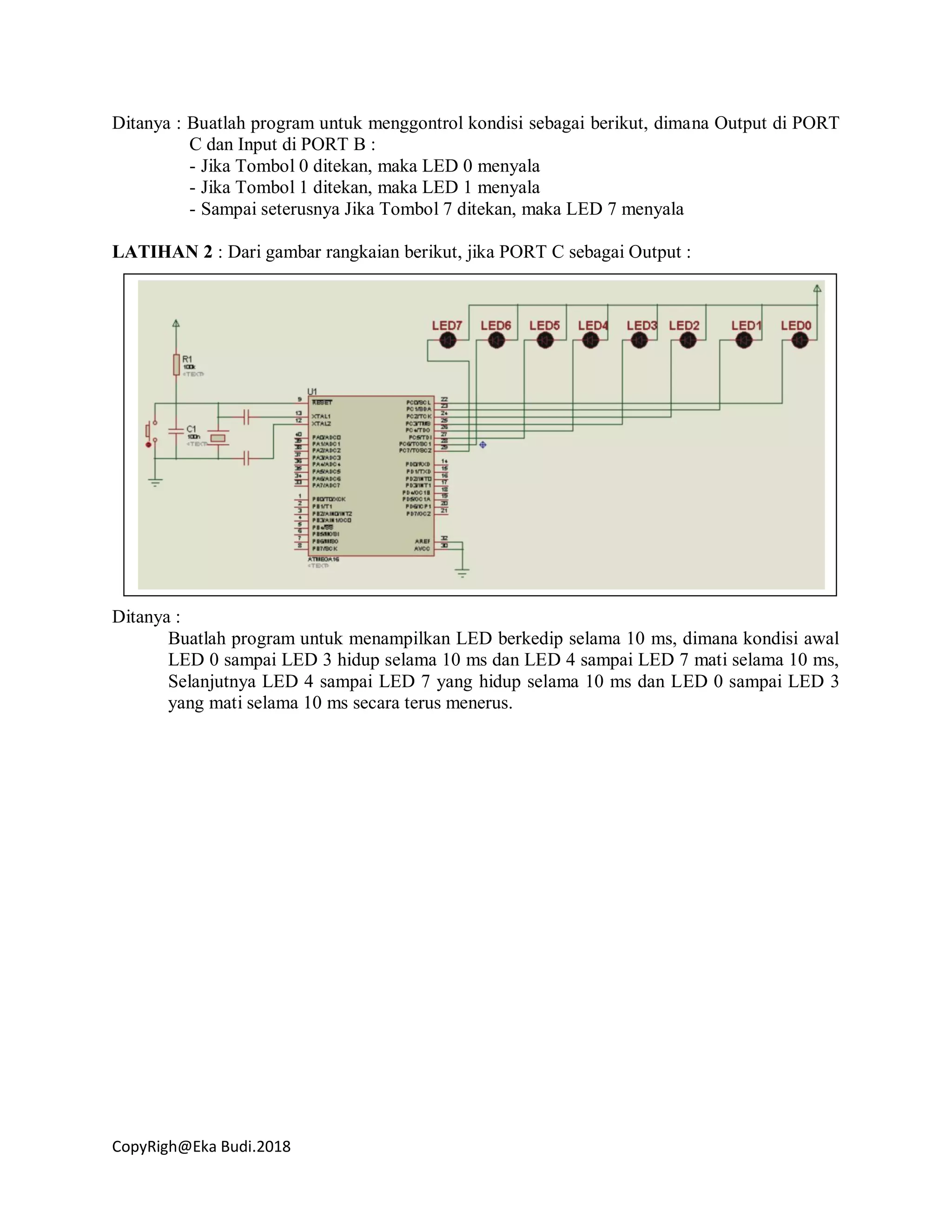 Modul simulasi pemograman mikrokontroler | PDF