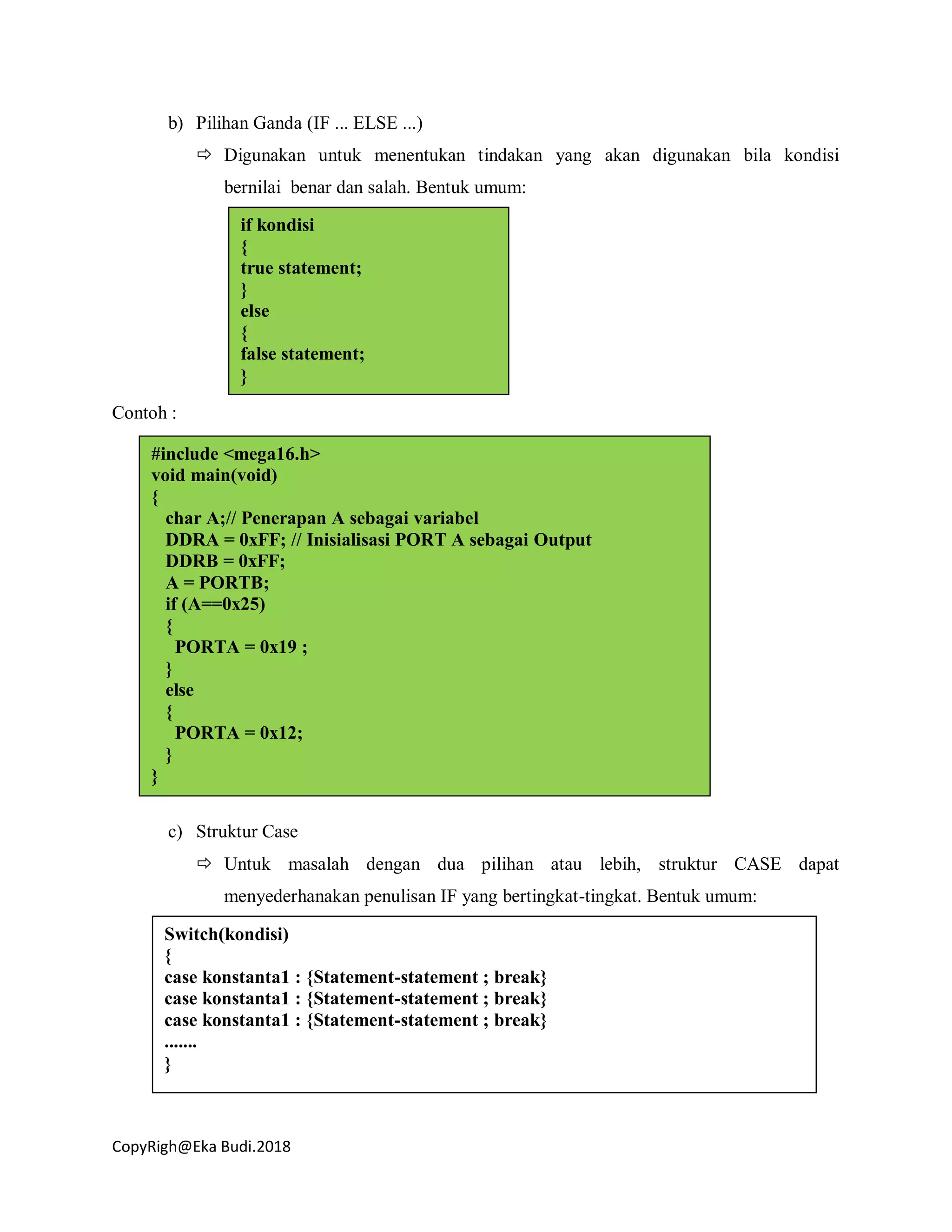 Modul simulasi pemograman mikrokontroler | PDF