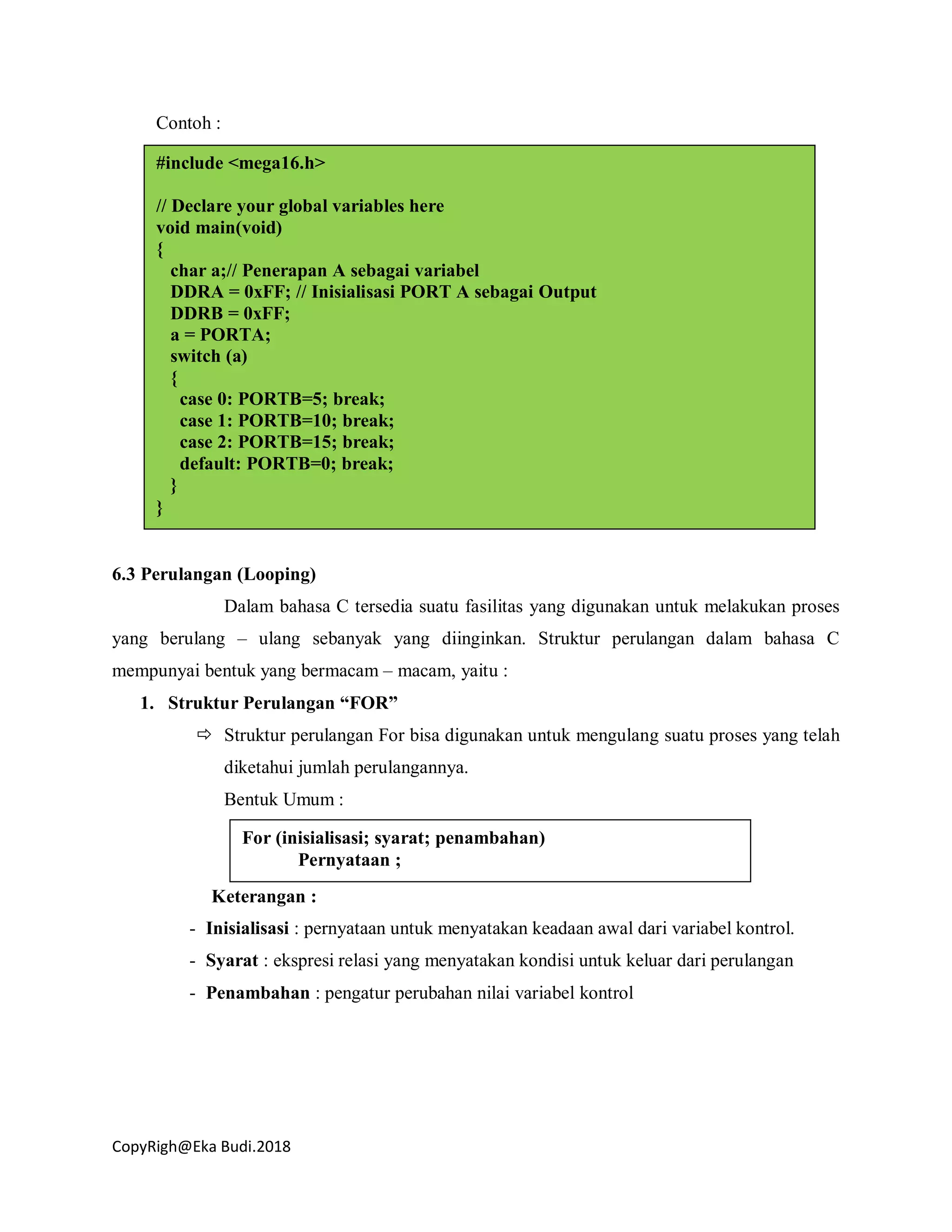 Modul simulasi pemograman mikrokontroler | PDF