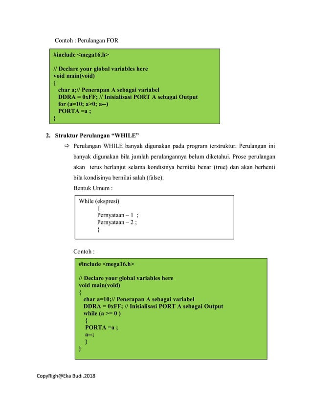 Modul simulasi pemograman mikrokontroler | PDF