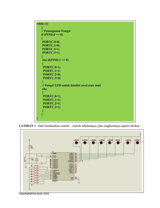 Modul simulasi pemograman mikrokontroler | PDF
