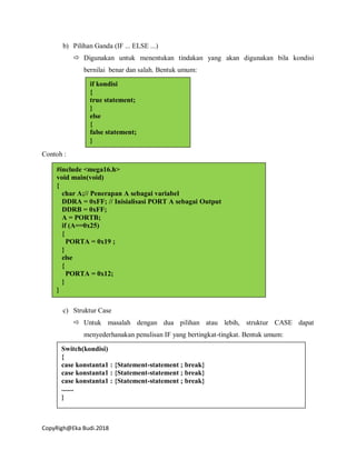 Modul simulasi pemograman mikrokontroler | PDF