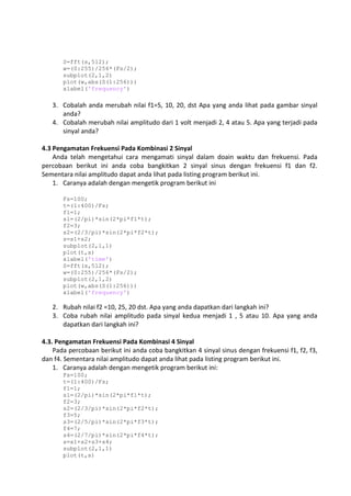 Modul sinyal frekuensi | PDF | Free download