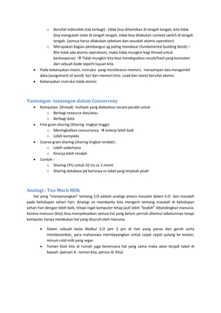 Modul Sistem Operasi Sinkronisasi | PDF