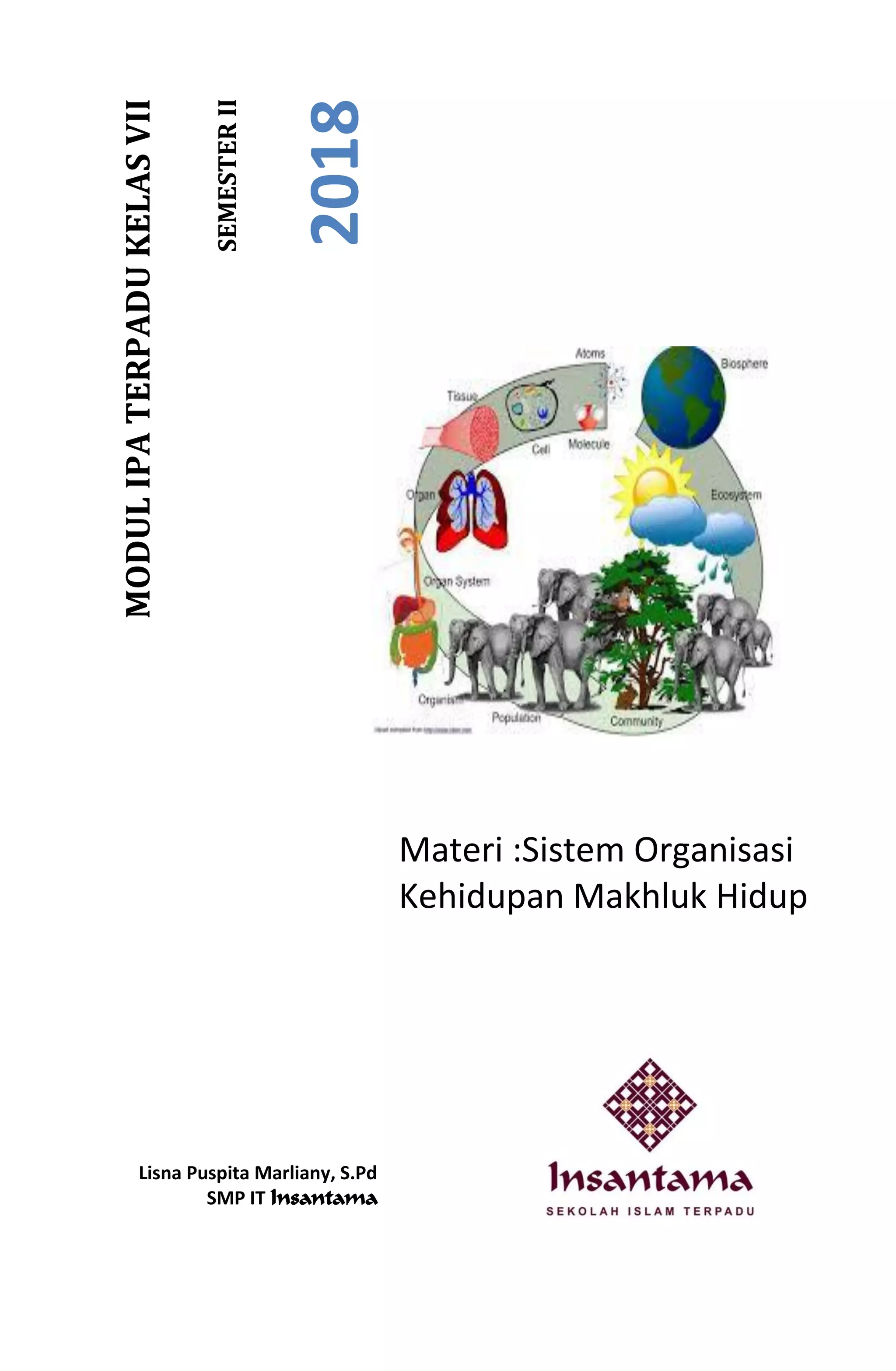Modul sistem organisasi kehidupan makhluk hidup | PDF