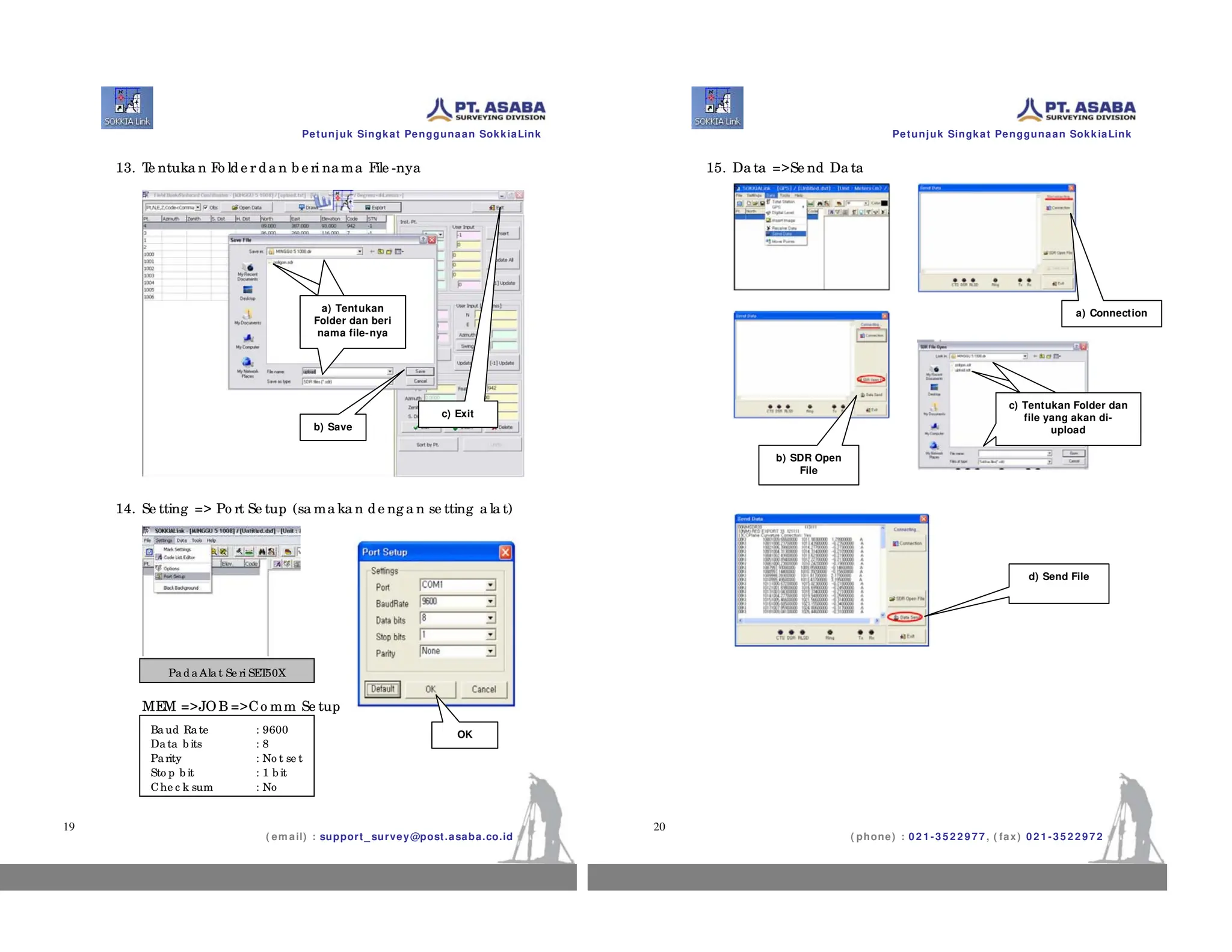 aplikasi software sokkia link Modul_Sokkia_Link_edit | PDF