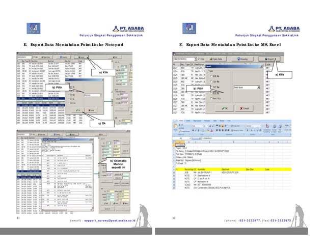 aplikasi software sokkia link Modul_Sokkia_Link_edit | PDF