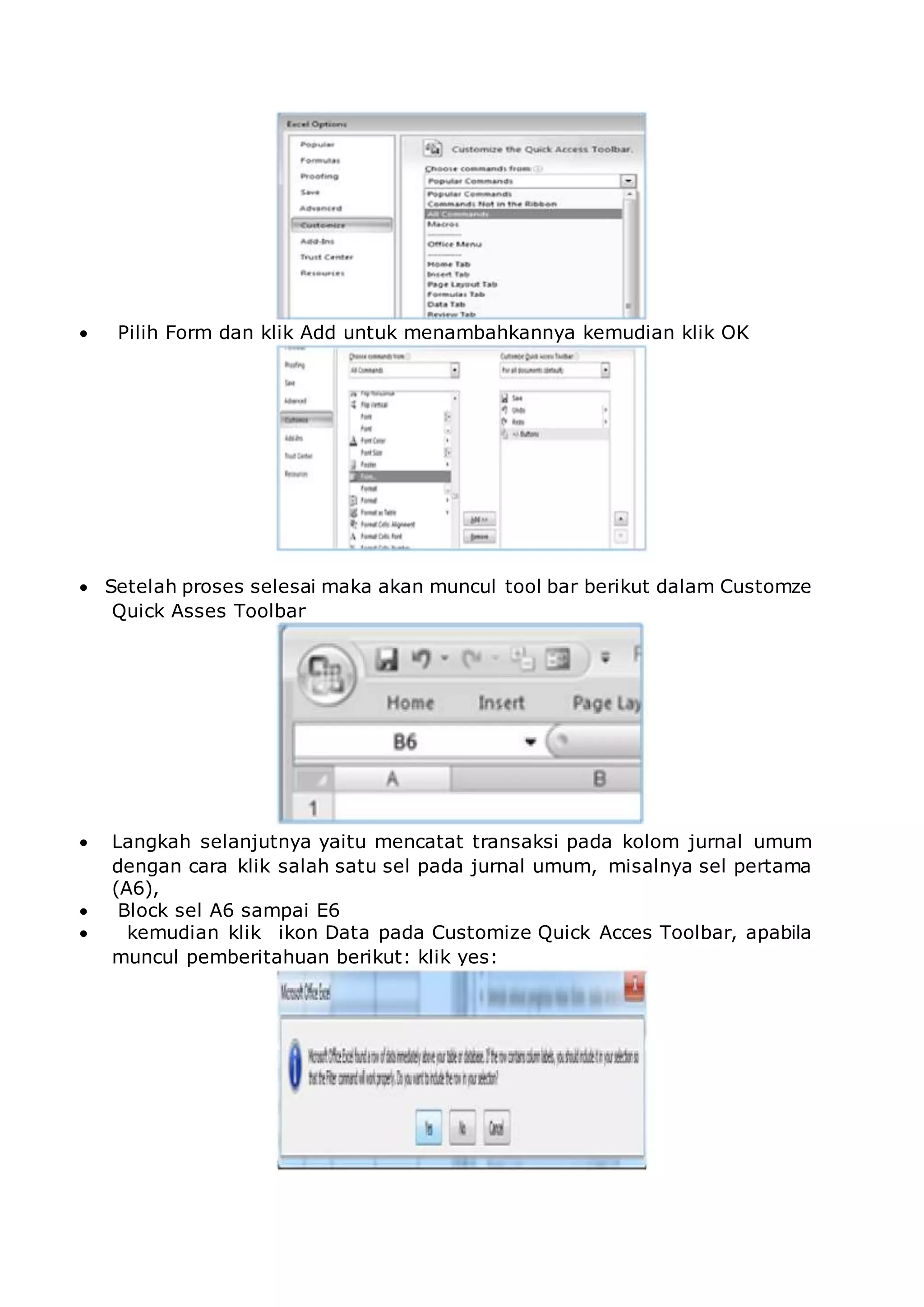 Modul spreadsheet | DOCX