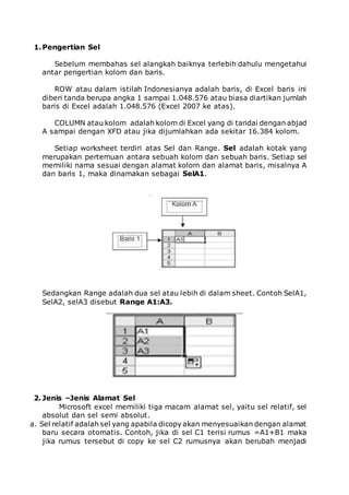 Modul spreadsheet | DOCX