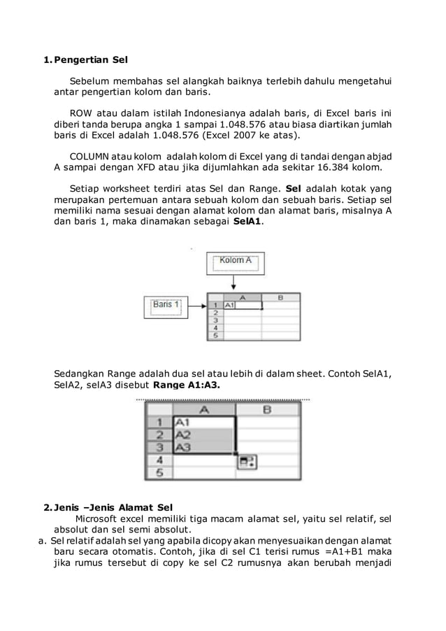 Modul spreadsheet | DOCX