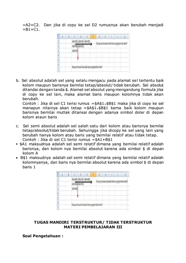 Modul spreadsheet | DOCX