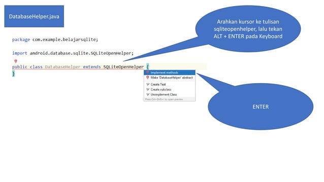 Modul Praktek SQLite Android | PPT