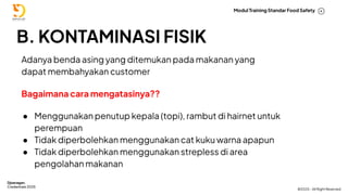 Modul Standar Food Safety & Personal Hygiene | PDF