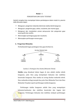 Modul statika pdf edit | PDF