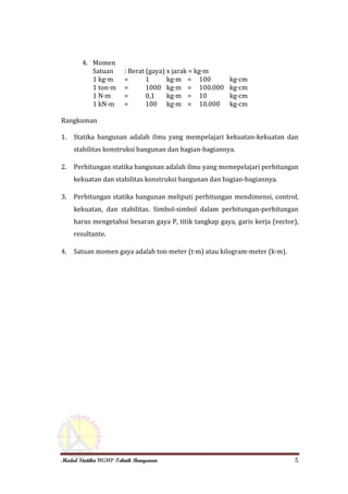 Modul statika pdf edit | PDF