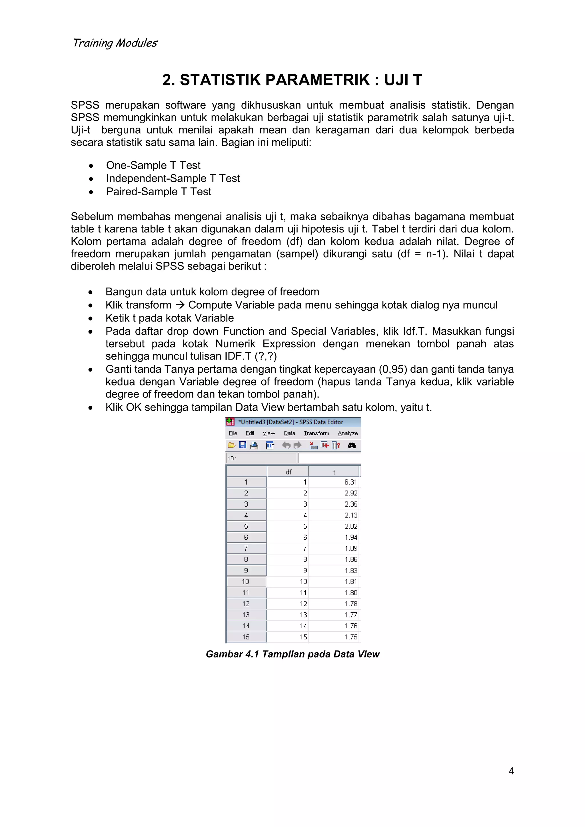 Modul statistik spss | PDF