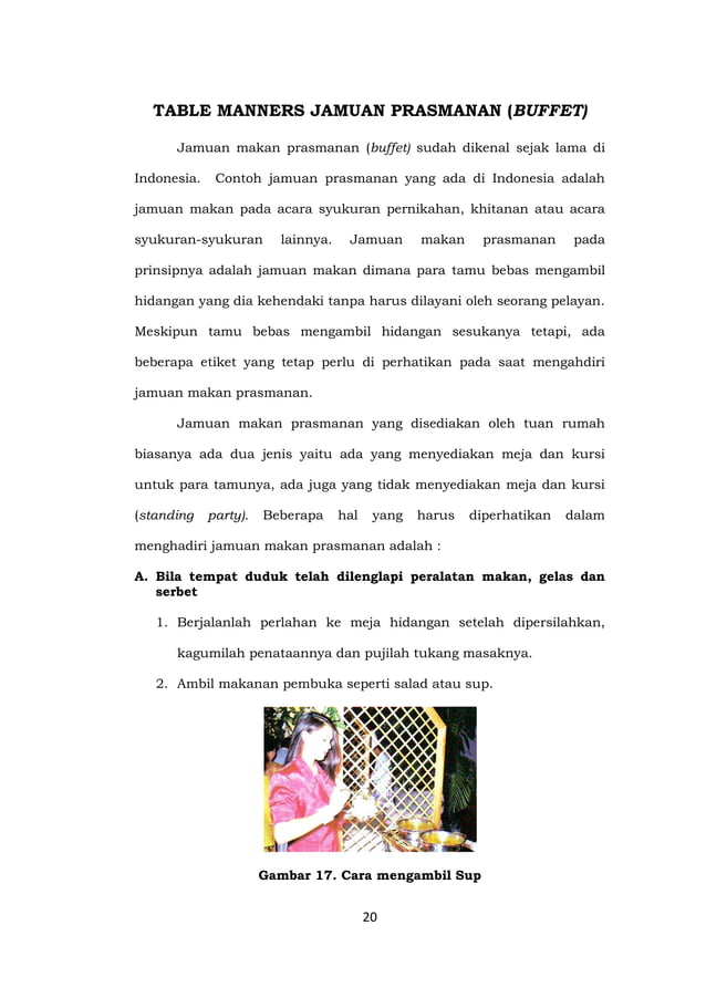 Modul table manners | PDF